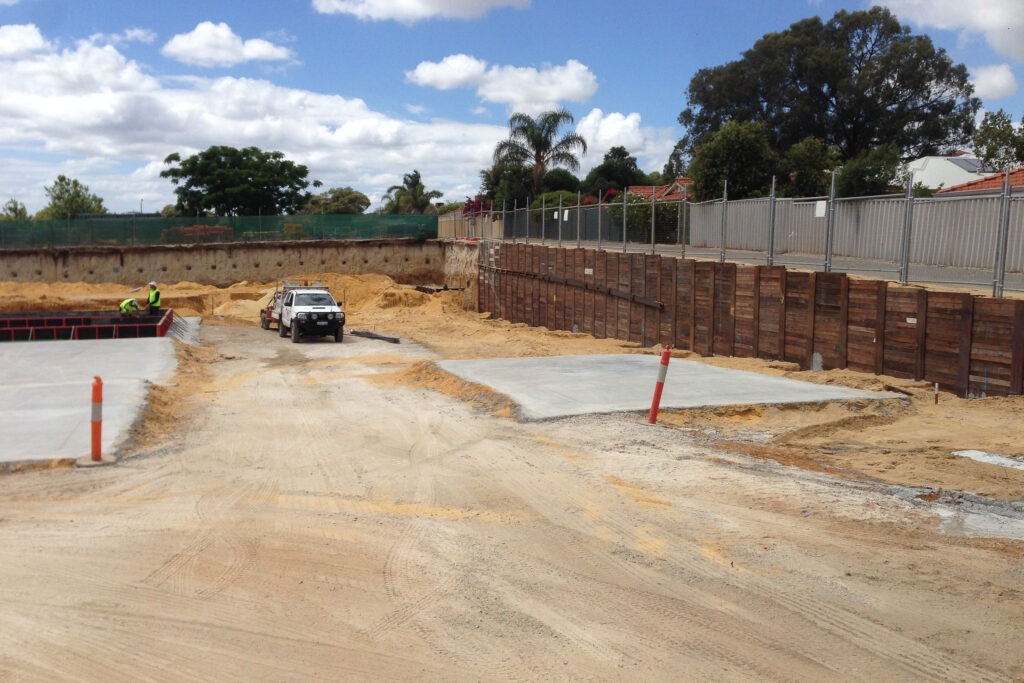 Soldier Pile Wall - GFWA